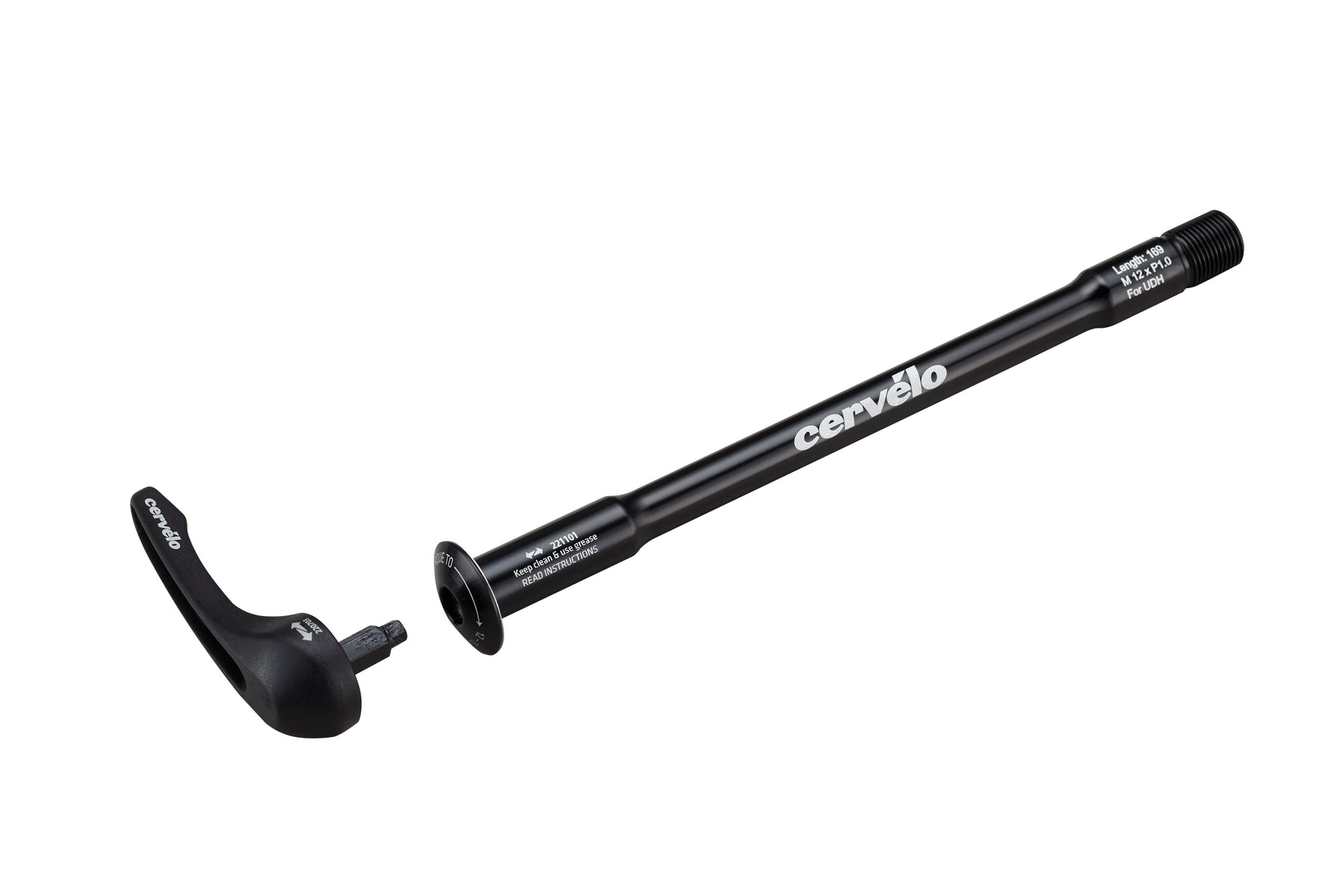 QRA-698: Rear UDH thru axle with removable handle – Cervélo